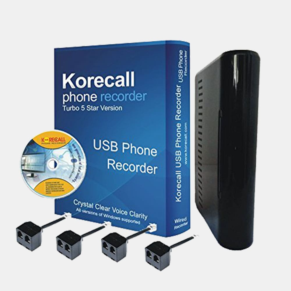 Korecall 8 Line USB Phone Recorder - Voice Logger India - Korecall